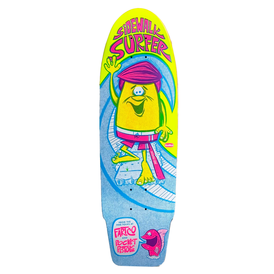 Heritage SKTBDS - Pocket Pistols - Sidewalk Surfer 9.0 - Skateboard Deck